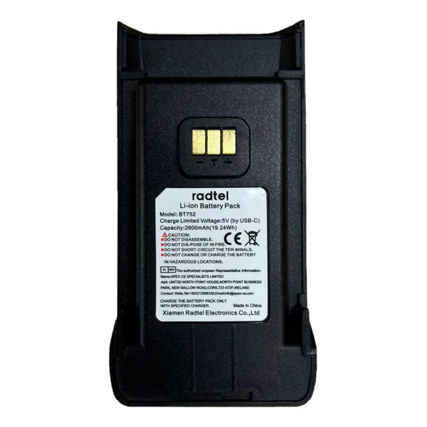 Walkie Talkie Battery Pack 2600mAh for Radtel RT-752 Two Way Ham Radio ...