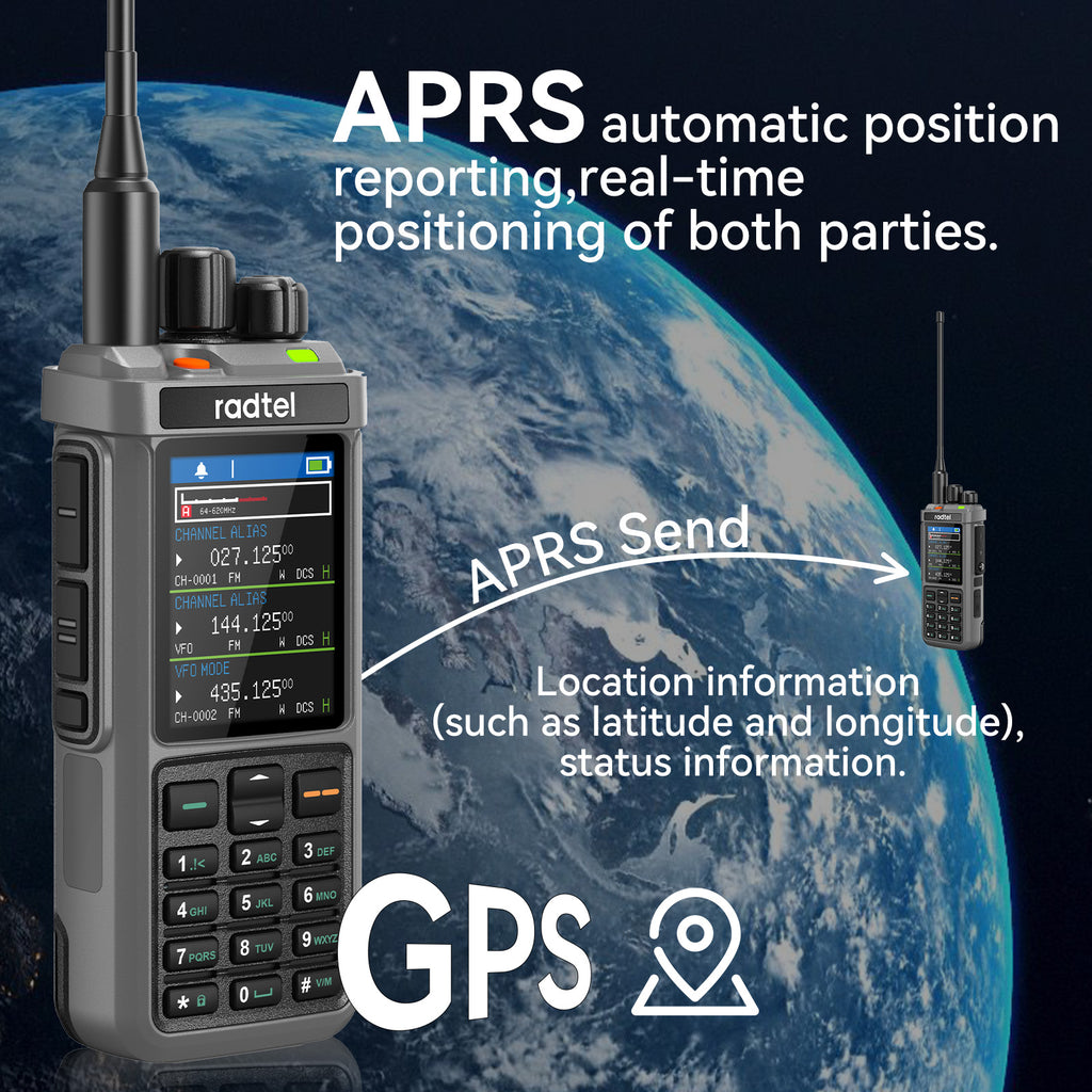 Radtel RT-880G GPS APRS 10w Multi Band Ham Radio HF UHF VHF with AM USB LSB CW – Xiamen Radtel ...