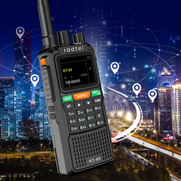 Radtel RT-69 GPS 10W 6 Bands Two Way Radio, 999 Channels Air Band ...