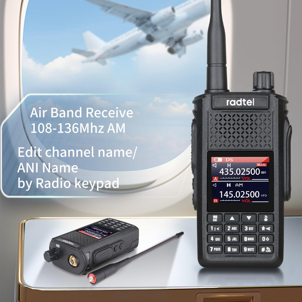 Radtel RT-630 IP67 Waterproof 10W Full Bands Ham Radio, Aviation Air ...