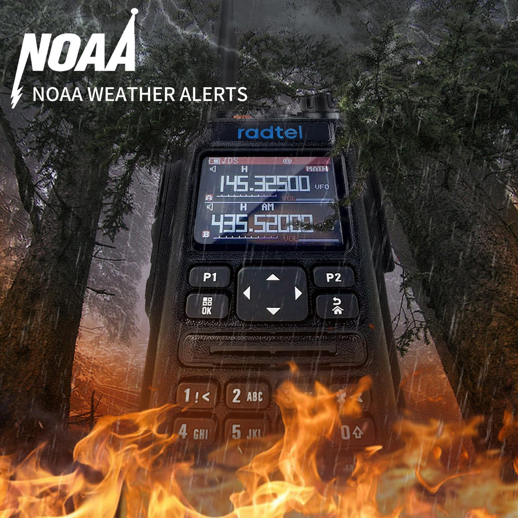 Radtel RT-490 GPS Bluetooth App Programming Tri-Band Radio 144-148/420 ...