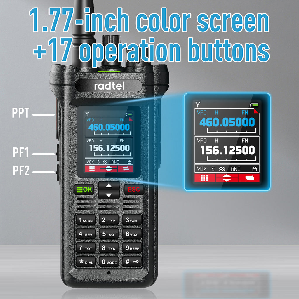 Radtel RT-751 10w Air Band Walkie Talkie Full Band Amateur Ham Radio 1 – Xiamen Radtel ...