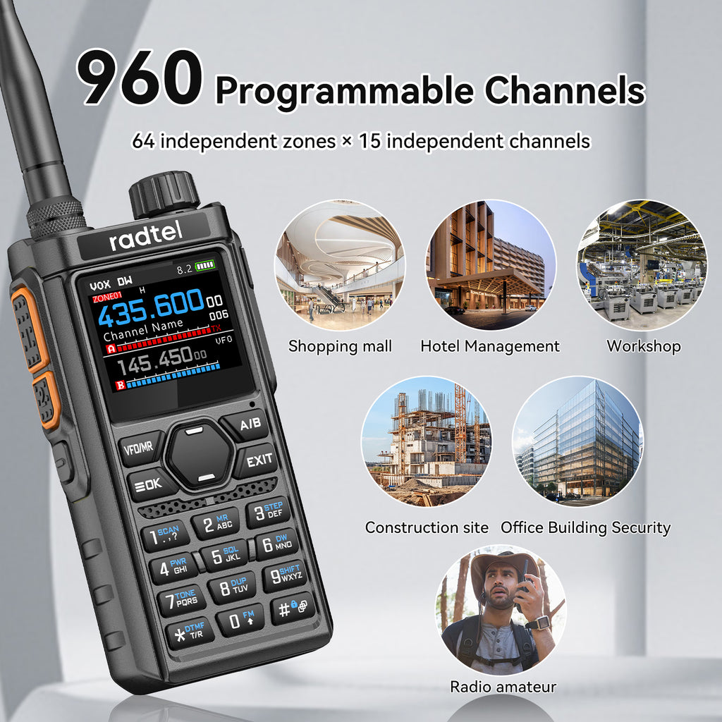 Radtel RT-910B Bluetooth App Programming Multi band 6 Meter Walkie Tal – Xiamen Radtel ...