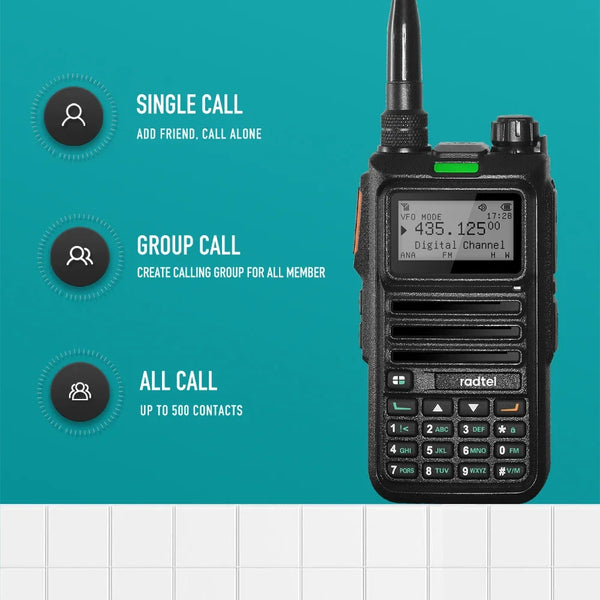 Radtel RT-4D Digital DMR Walkie Talkie Dual Mode Analog Two Way Radio ...