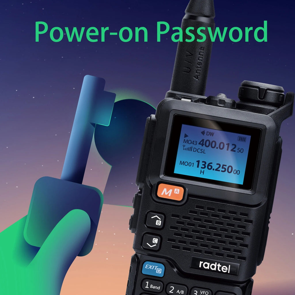 Radtel RT-600 Air Band Walkie Talkie Portable Am Fm Two Way Radio Com ...