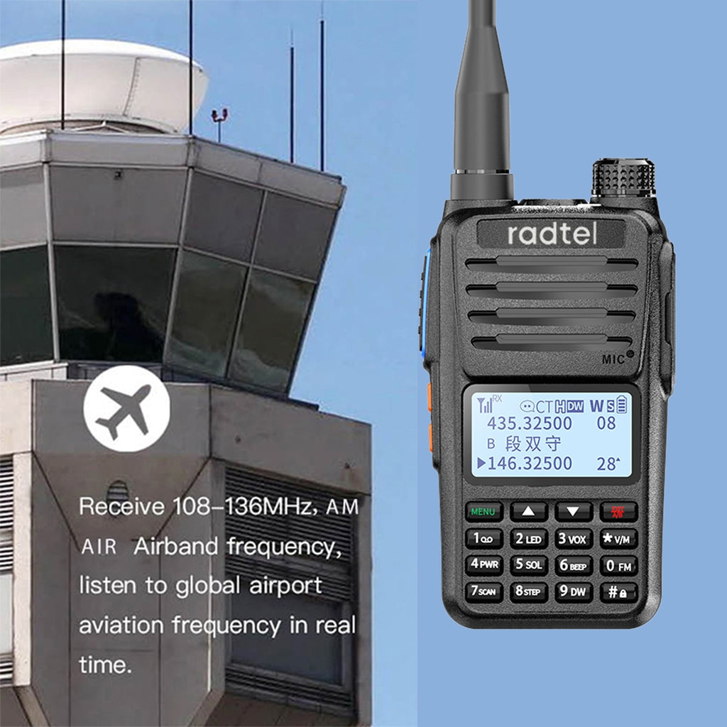 Radtel RT-750 Full Band Ham HT Radio 136-620Mhz Air frequency Receive ...