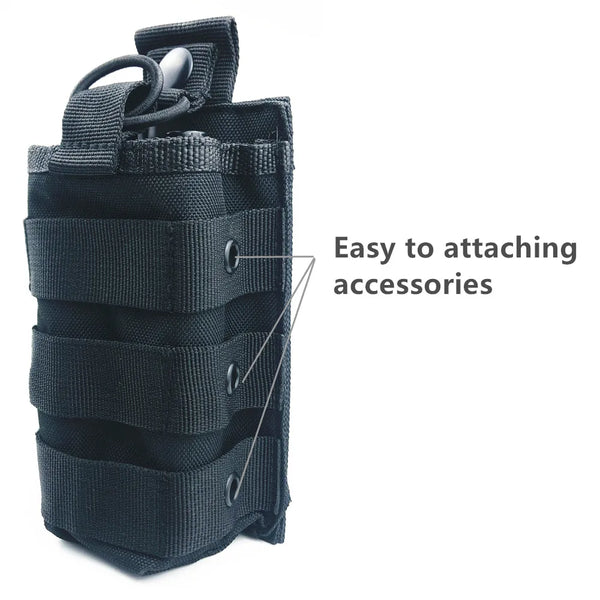 Tactical Universal Radio Holster Pouch Holder, Military Molle Radio C ...