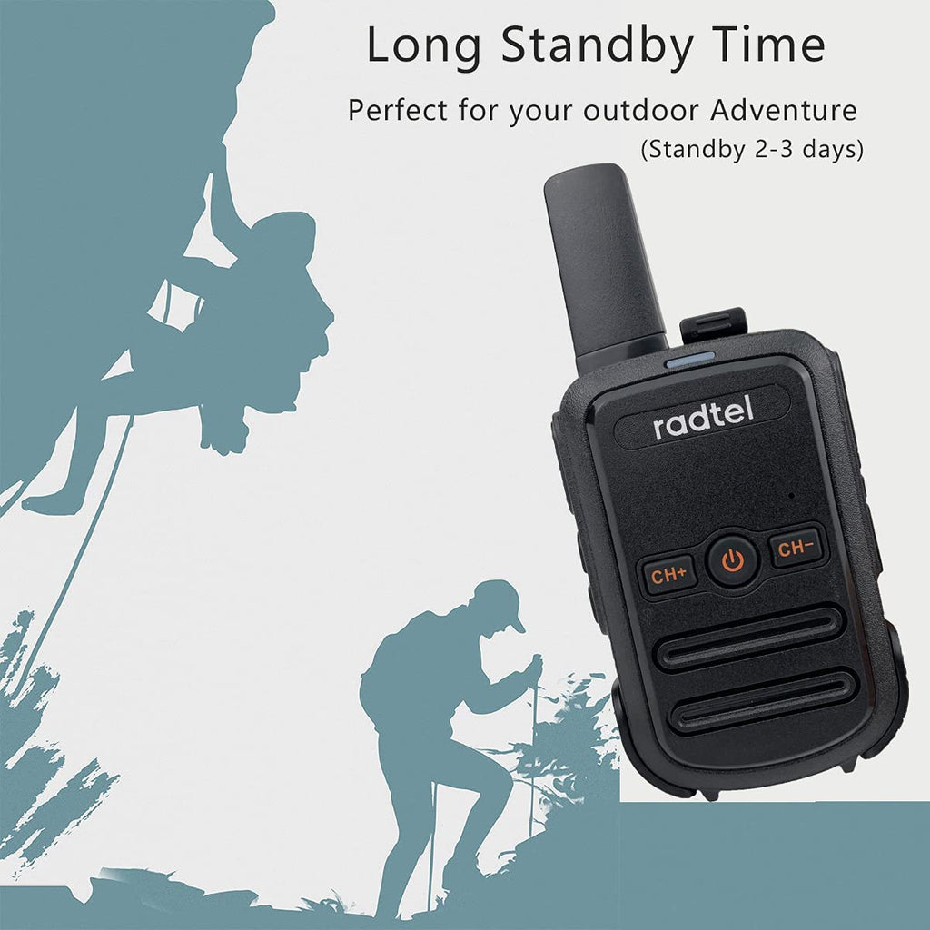 Radtel RT12 PMR/FRS Portable Two Way Radio Communicator Walkie-Talkies