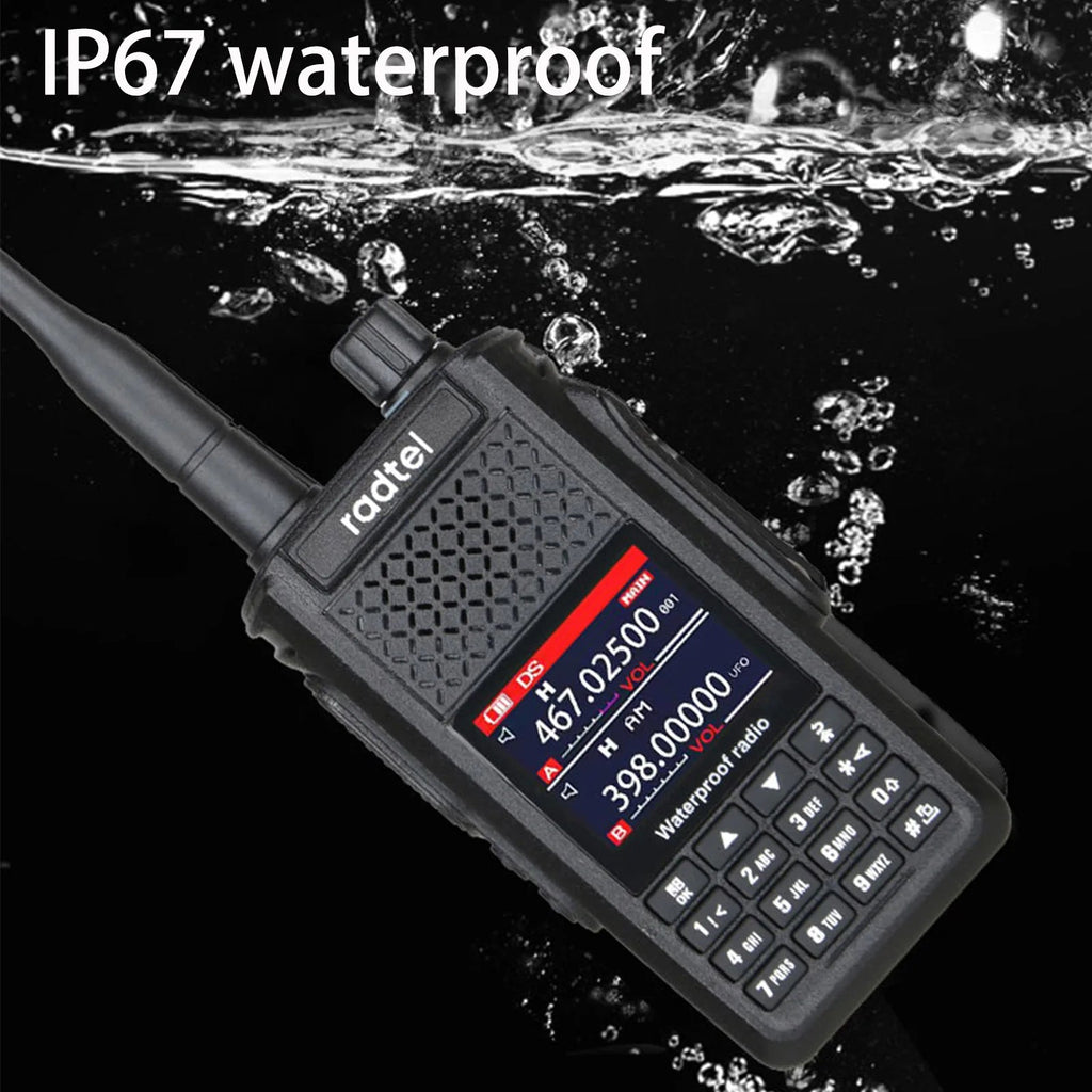 Radtel Waterproof Full Bands Amateur Ham Radio, Aviation Air Band Wal ...